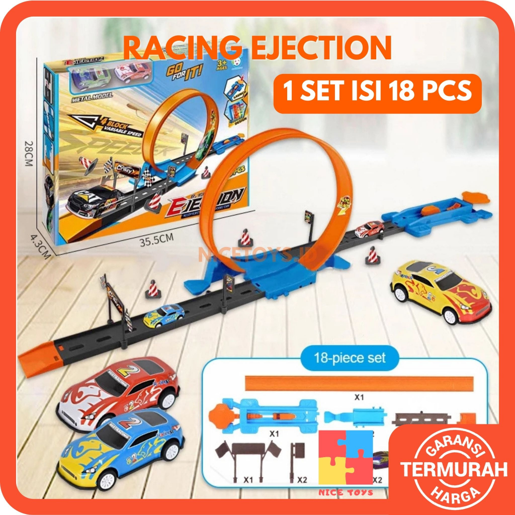 Jual Racing Ejection Track Mainan Mobil Balap Anak Mobil Mainan Anak ...