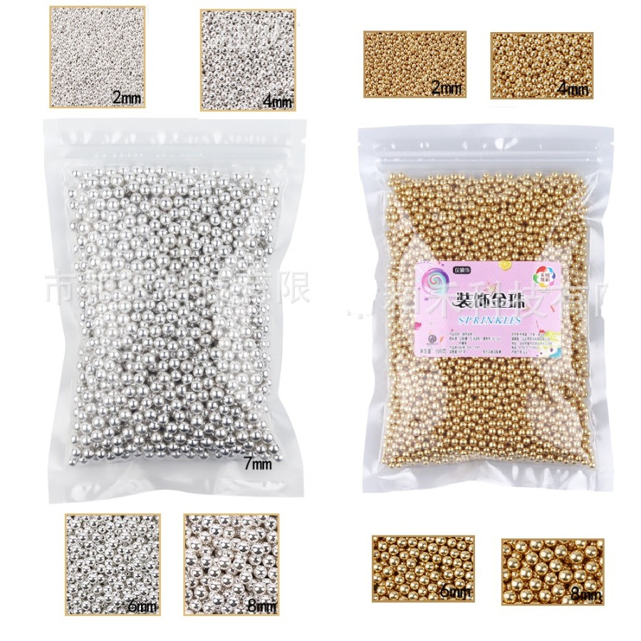 Jual Edible Sprinkles Pearl Hiasan Dekorasi Kue Sprinkle Sprinkel ...