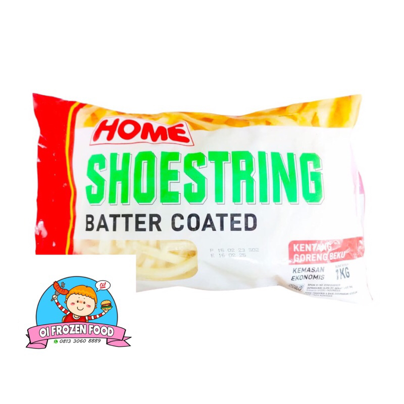 Jual Home Kentang Shoestring Batter Coated 1kg | Shopee Indonesia
