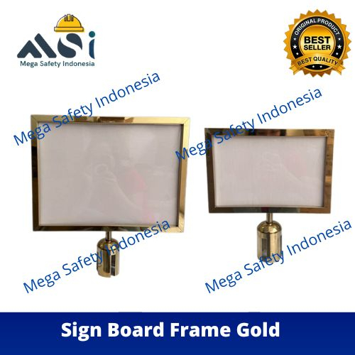 Jual Sign Board Frame Stainless Emas A3 & A4 / Potrait & Landscape ...