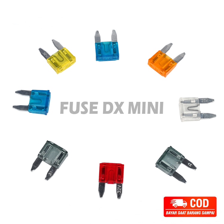 Jual Termurah!!! Fuse Sekring Tancap Kecil Fuse Mini DX 5A 7,5A 10A 15A 20A 25A 30A Harga Satuan ...