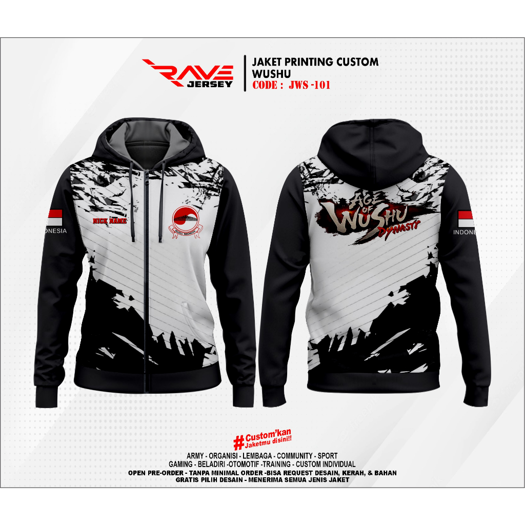 Jual JAKET BELADIRI WUSHU SESI 1 FULL PRINTING SUBLIM CUSTOM (DESAIN ...