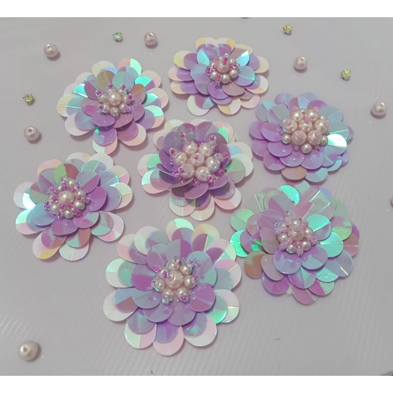 Jual Bunga Rangkai Lilac & Gold Kelopak Besar diameter 5cm | Shopee ...