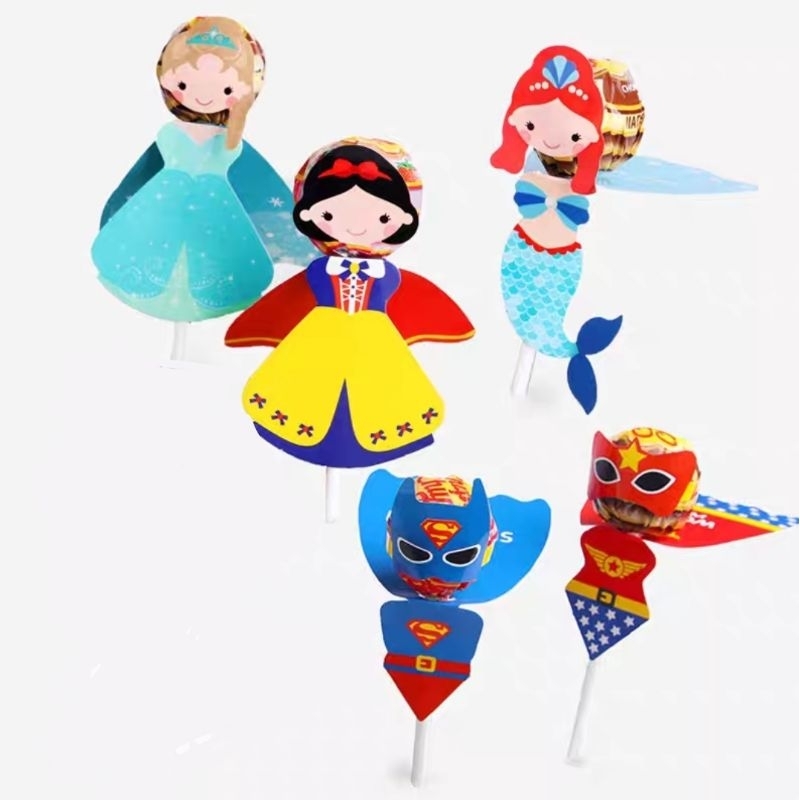 Jual kertas kartu permen/superman/snowwhite/superwoman/frozen/plastik ...