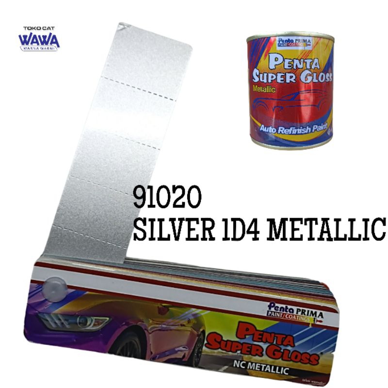 Jual cat duco penta super gloss Silver 1D4 metallic 200gr | Shopee ...