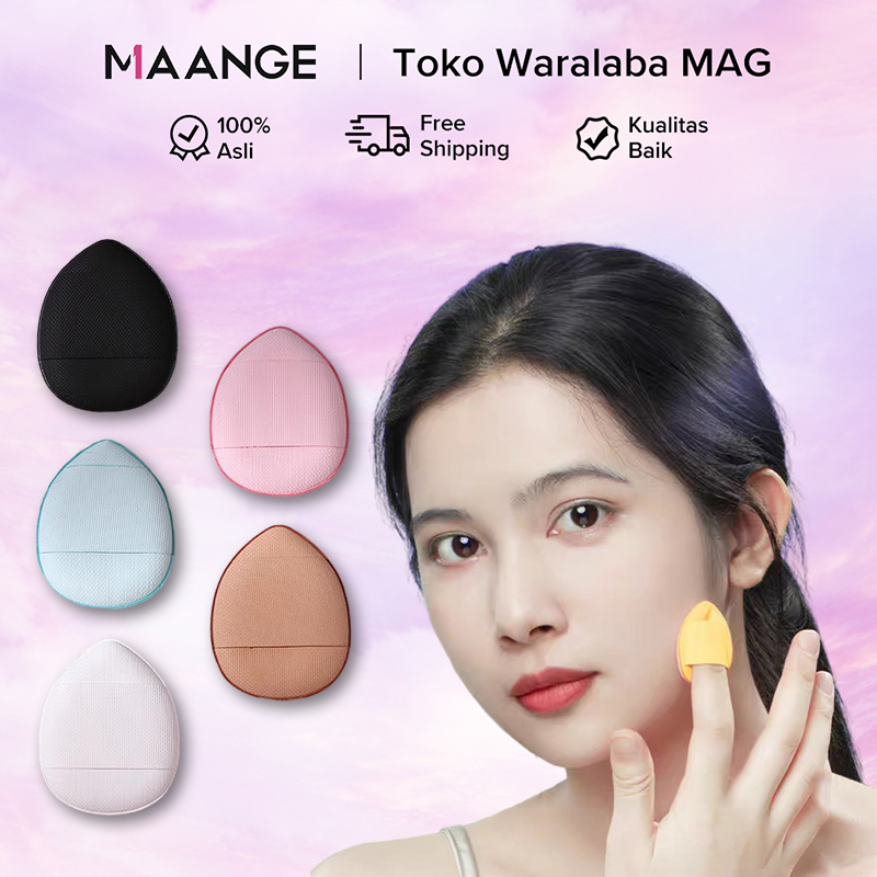 Jual MAANGE Mini Finger Puff untuk Wajah Flawless dan Mulus - Cocok untuk Foundation Powder dan ...