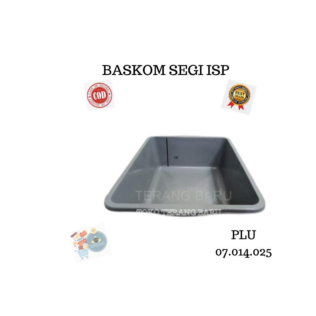 Jual Baskom Segi | Baskom plastik Tebal 38X30X13 Cm | Baskom | Baskom ...