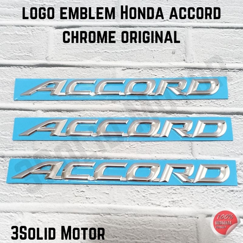 Jual LOGO EMBLEM HONDA ACCORD CHROME 16,9 CM ORIGINAL | Shopee Indonesia