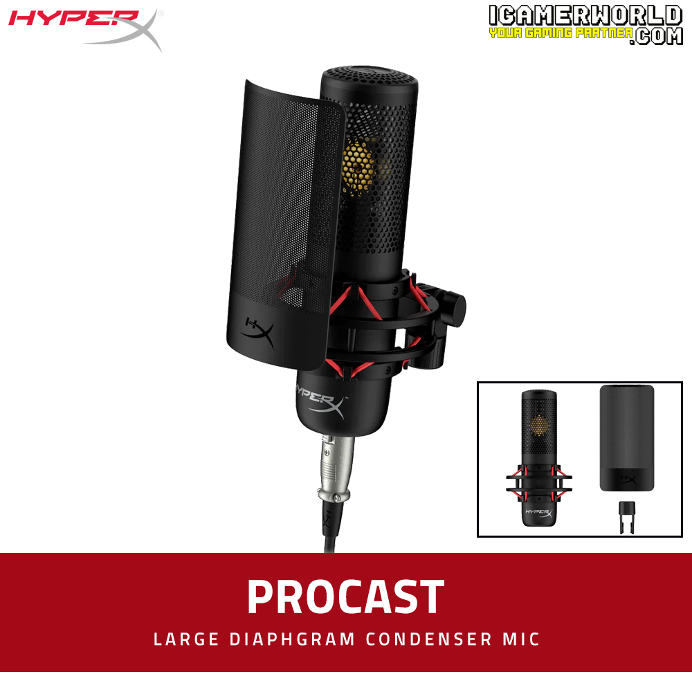 Jual Hyperx ProCast Large Diaphgram Condenser Microphone | Shopee Indonesia