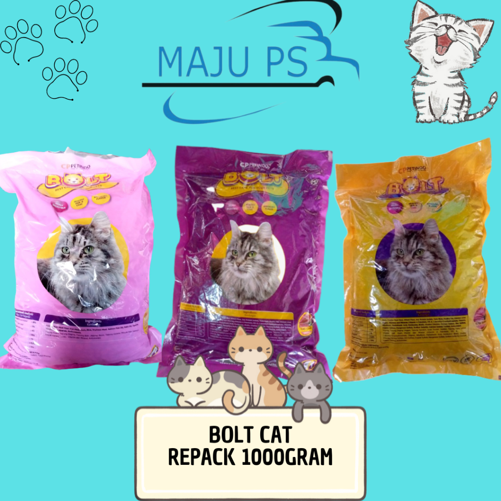 Jual TERMURAH BOLT MAKANAN KUCING ADULT 800GRAM - Makanan Pakan Kucing ...