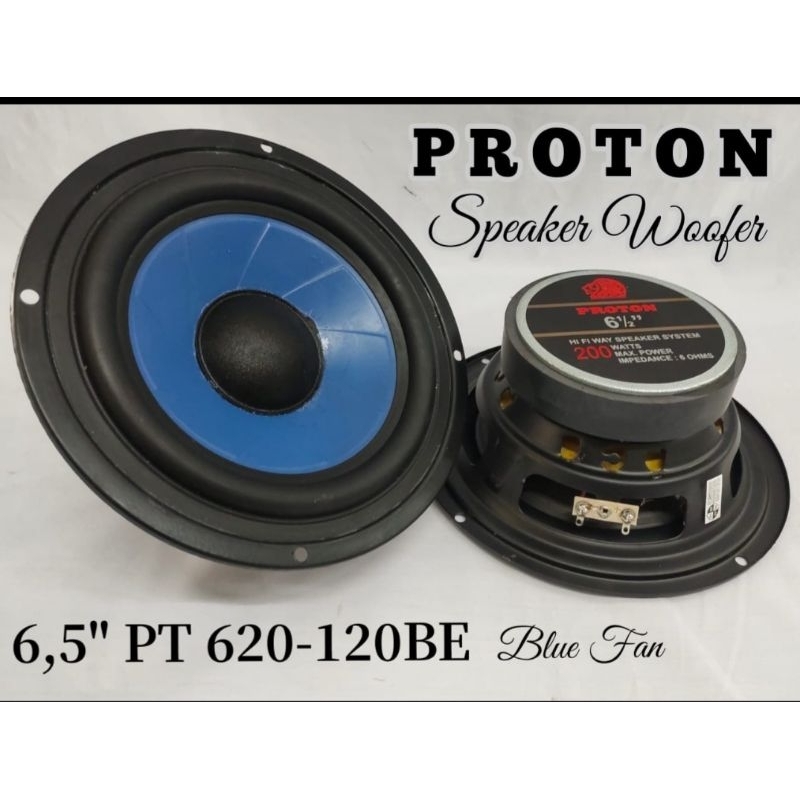 Jual speaker spiker 6,5" Proton PT 620 - 120 BE & SE Biru & Silver (6,5 ...
