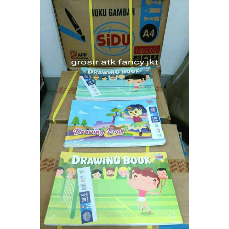 Jual ( 5 buku ) Buku Gambar Drawing Book A4 Sidu 10 lembar | Shopee ...