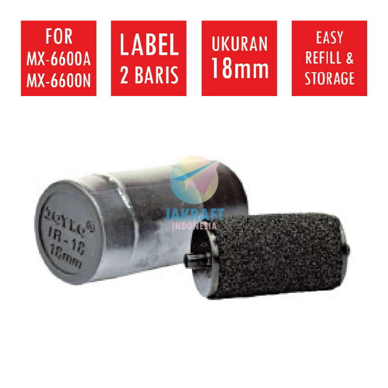 Jual (1 Pcs) Tinta Label Harga 2 Baris JOYKO IR-18 Refill Alat Mesin ...
