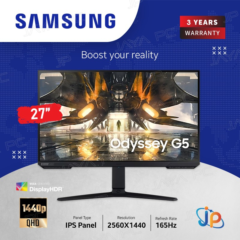 Jual Monitor Samsung LED Odyssey G5 S27AG524/ LS27AG524 - QHD 27" Inch ...