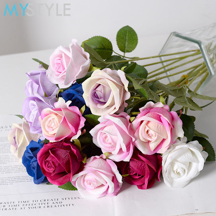 Jual MYSTYLE BUNGA PLASTIK ROSE 501K BUNGA MAWAR HIAS PLASTIC ...
