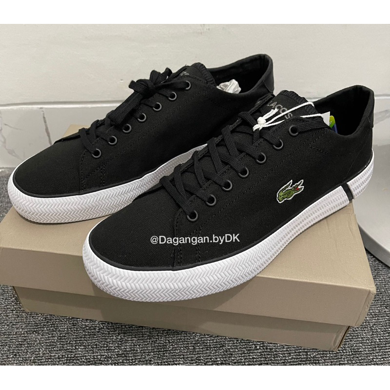 Jual Sepatu Lacoste Hitam Original 100% (NEW) Authentic | Shopee Indonesia