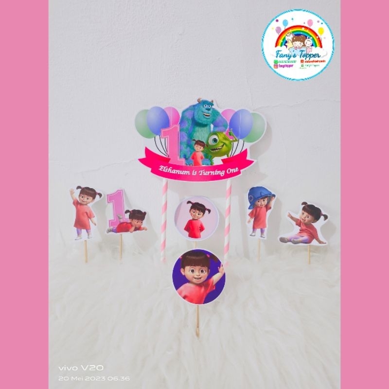 Jual Topper Monster Inc Topper Boo Topper Kartun Topper ulang tahun ...