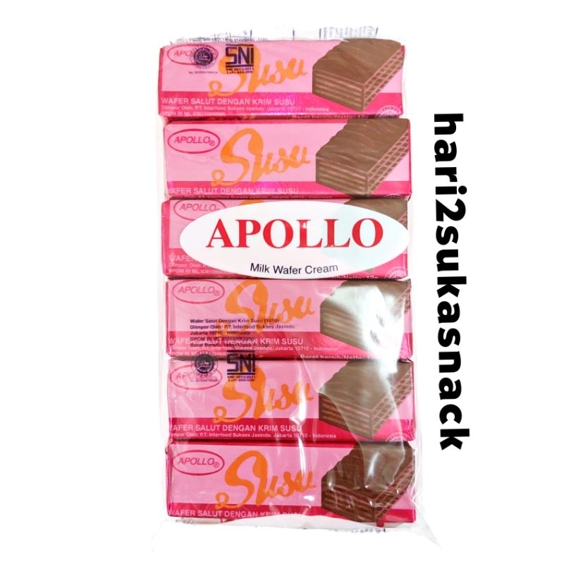 Jual Wafer Apollo Rasa Susu / Milk Wafer Cream | Shopee Indonesia