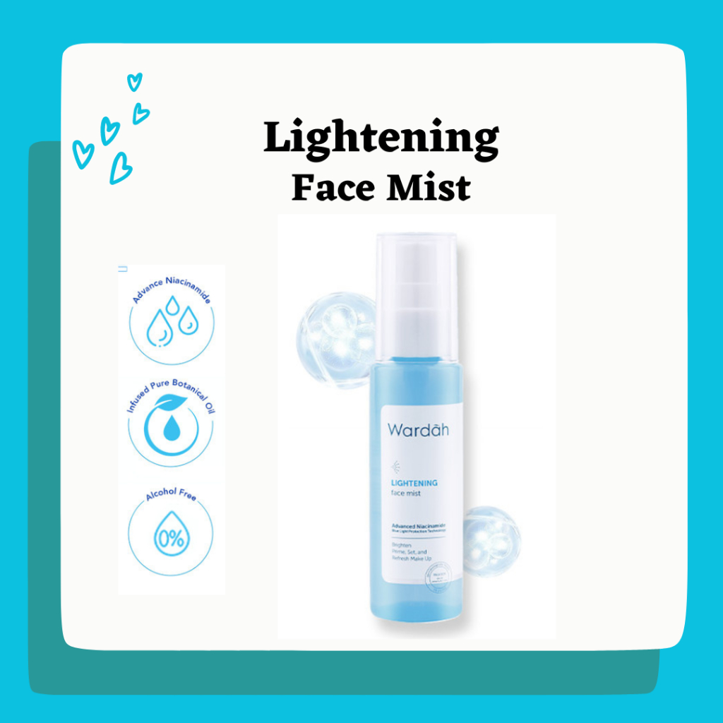 Jual Wardah Lightening Face Mist 60ml | Setting Spray | Shopee Indonesia