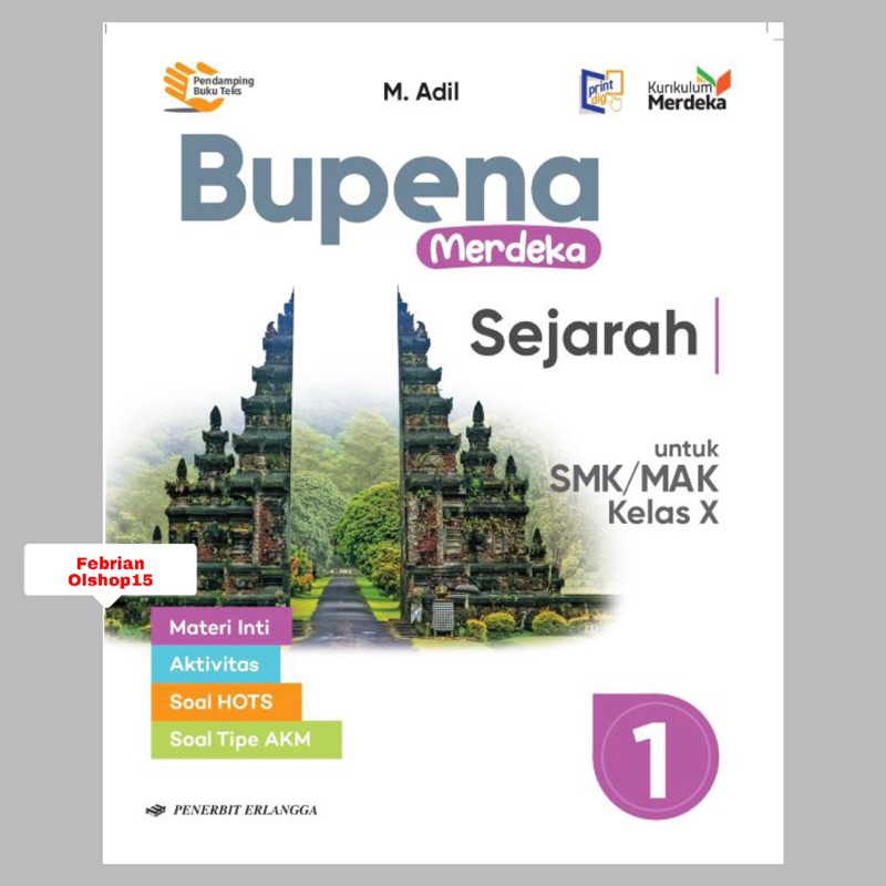 Jual BUKU BUPENA SEJARAH SMK/MAK KELAS 10 (X) KURIKULUM MERDEKA | Shopee Indonesia