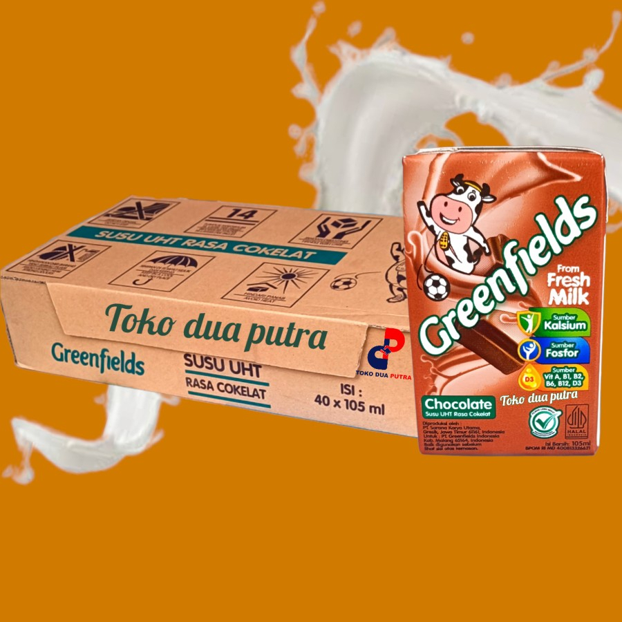 Jual Greenfields susu Uht Coklat 105mL X 40 pcs (1 karton ) | Shopee Indonesia