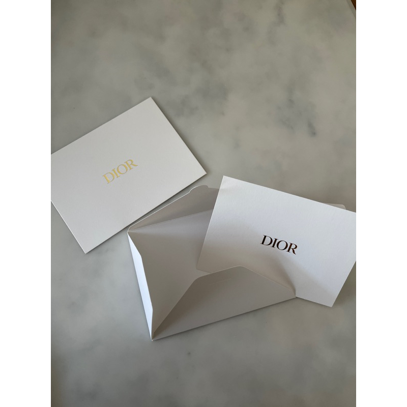 Jual GREETING CARDS / GIFT CARD NOTES WITH ENVELOPE — Christian Dior ...