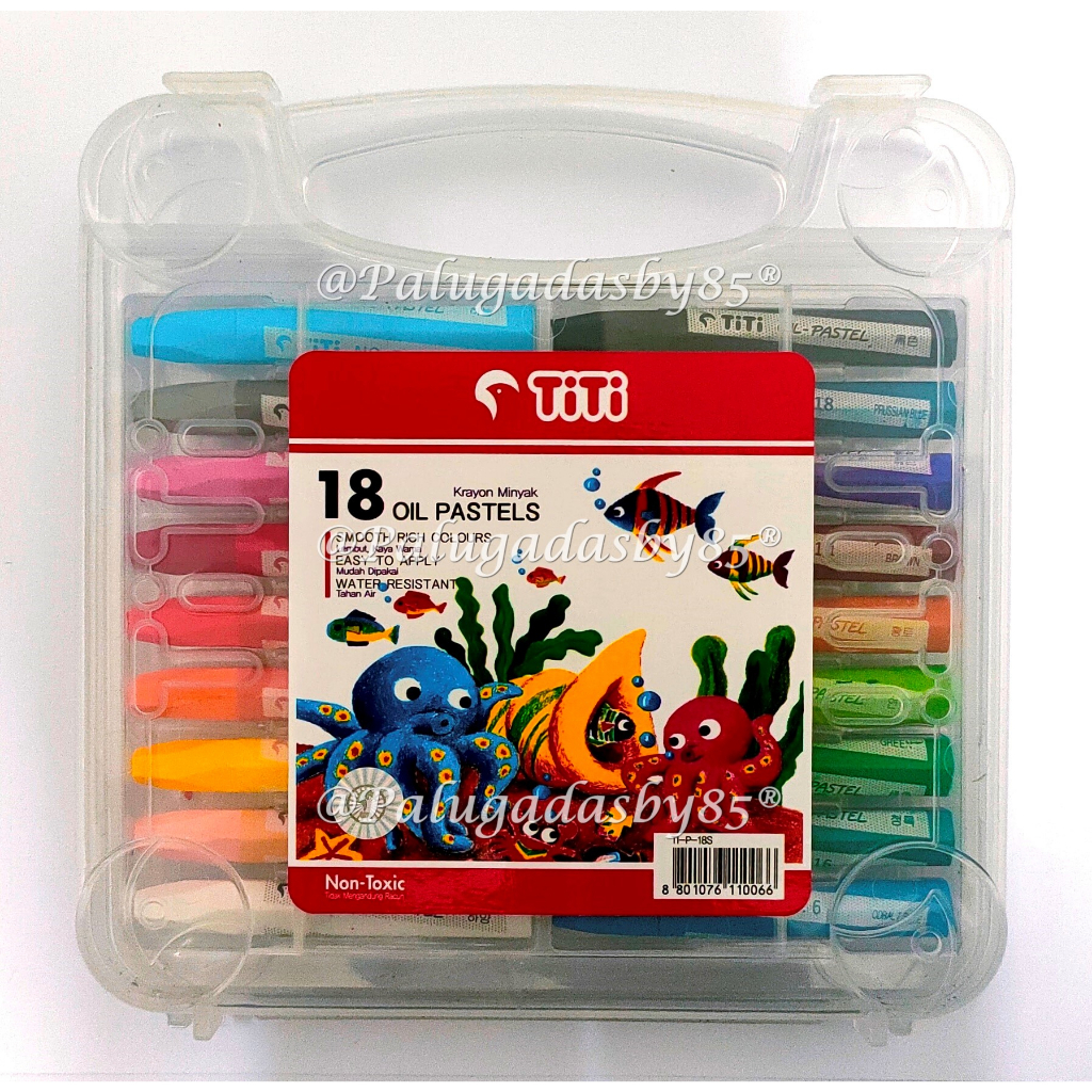 Jual (1 Set Isi 18 Warna) GROSIR Crayon TITI TI-P-18S 18 Warna / Titi ...