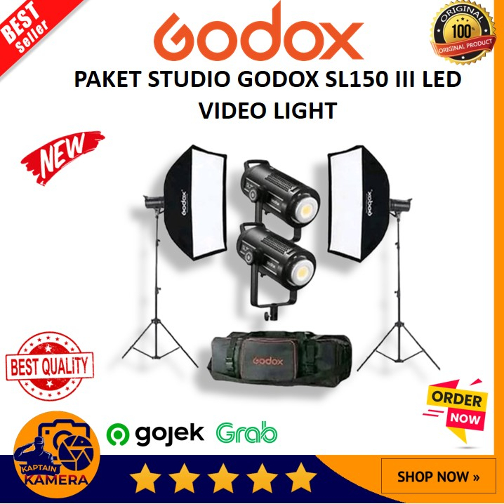 Jual Paket Studio Godox SL150 III LED VIdeo Light | Shopee Indonesia