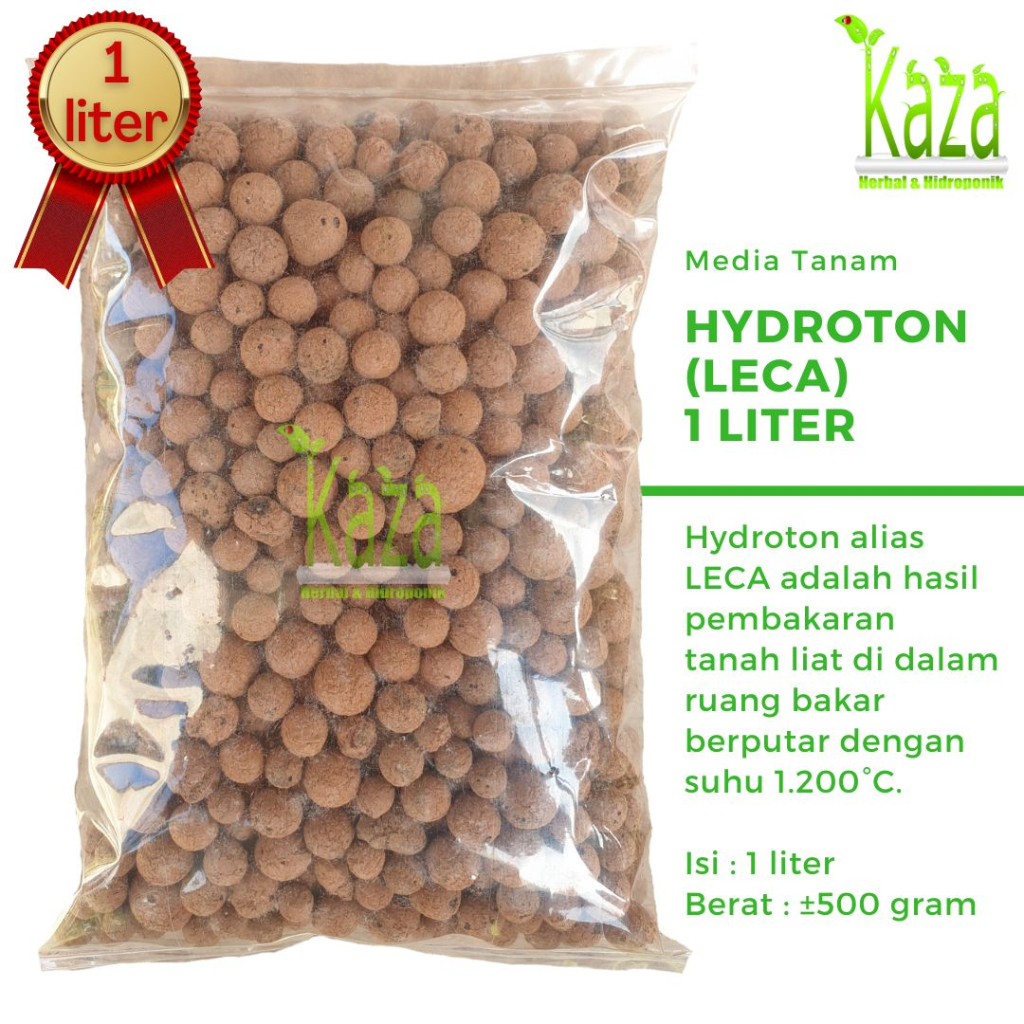 Jual Media Tanam Hidroton 1 liter - LECA Hydroton Clay Pebbles Pellets ...