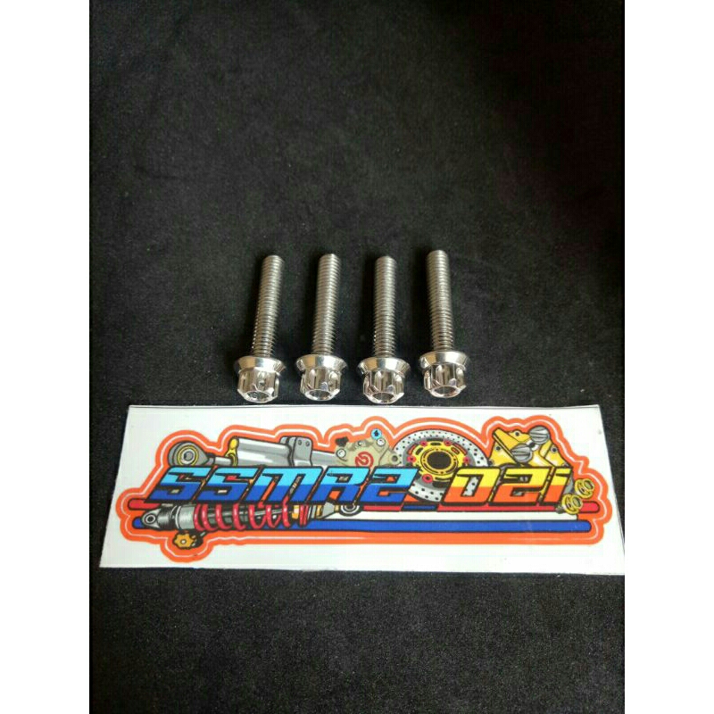 Jual baut model HX(model blimbing )ukuran m6*30/ baut drat 10 panjang 3 ...