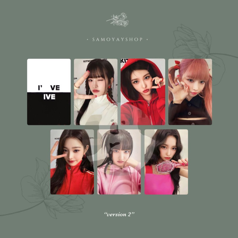 Jual Photocard Unofficial Ive I've Version 1 2 3 Jewel Case Pre-Order Benefit Pob Mmt Namil ...