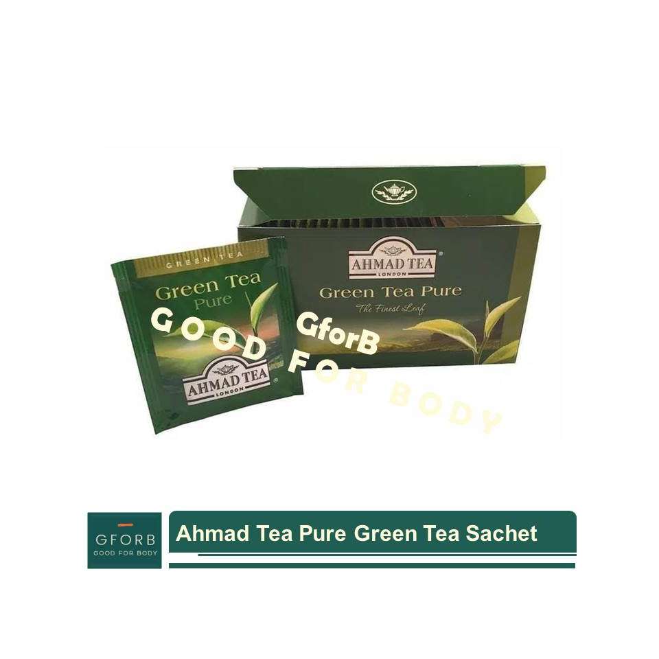 Jual SACHET Pure Green Tea Ahmad Tea London Teh Hijau Diet Sehat ...