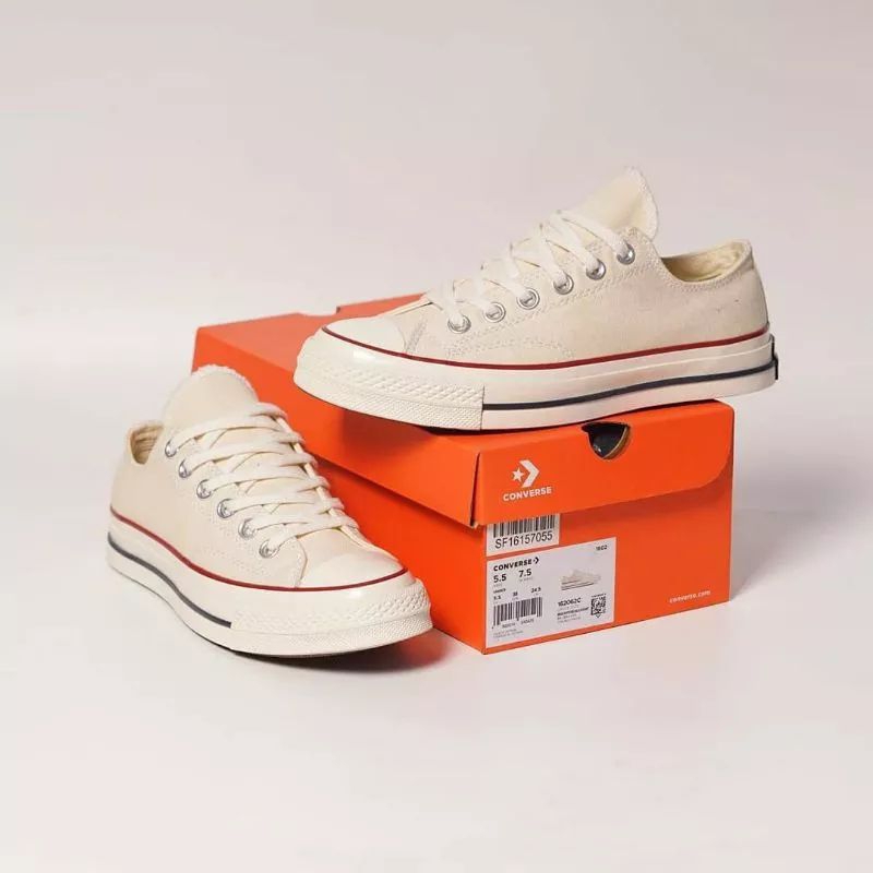 Jual SEPATU CONVERSE ALL STAR 70s LOW CREAM SNEAKERS PREMIUM PRIA ...