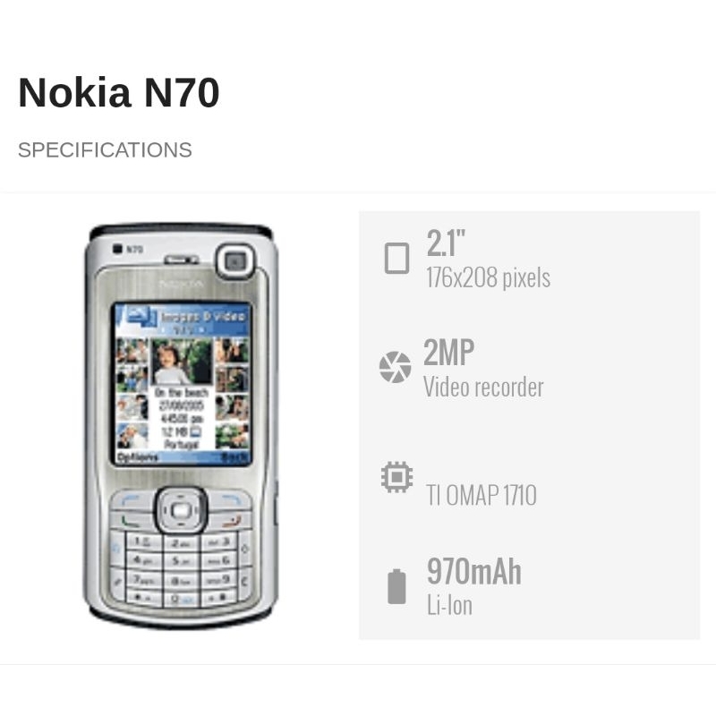 Jual NOKIA N70 HP JADUL LANGKA UNIK DAN ANTIK HP NOSTALGIA 100% ...