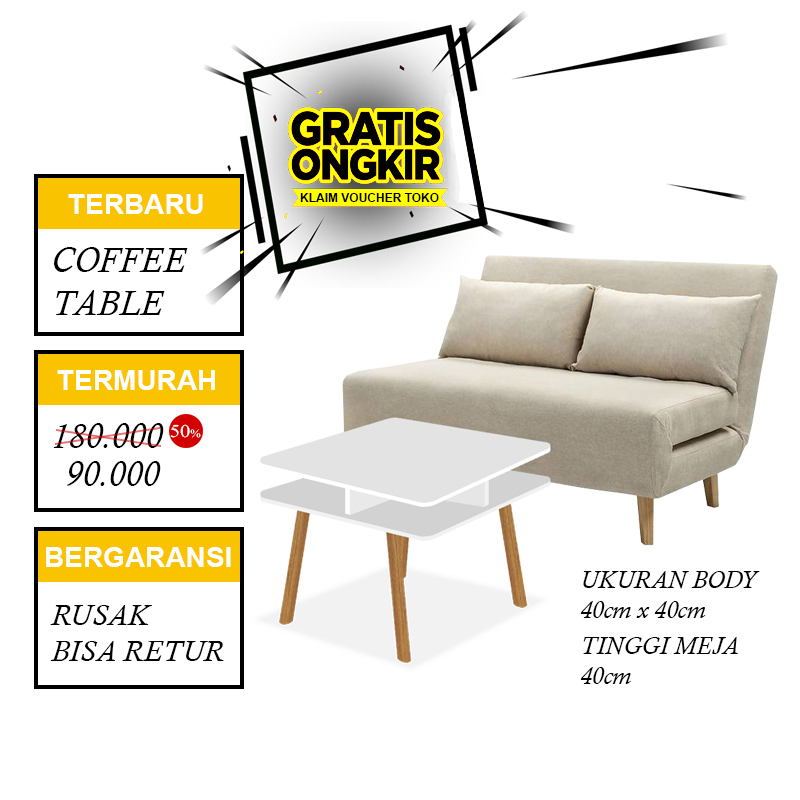 Jual MEJA COFFEE TABLE MINIMALIS | Shopee Indonesia