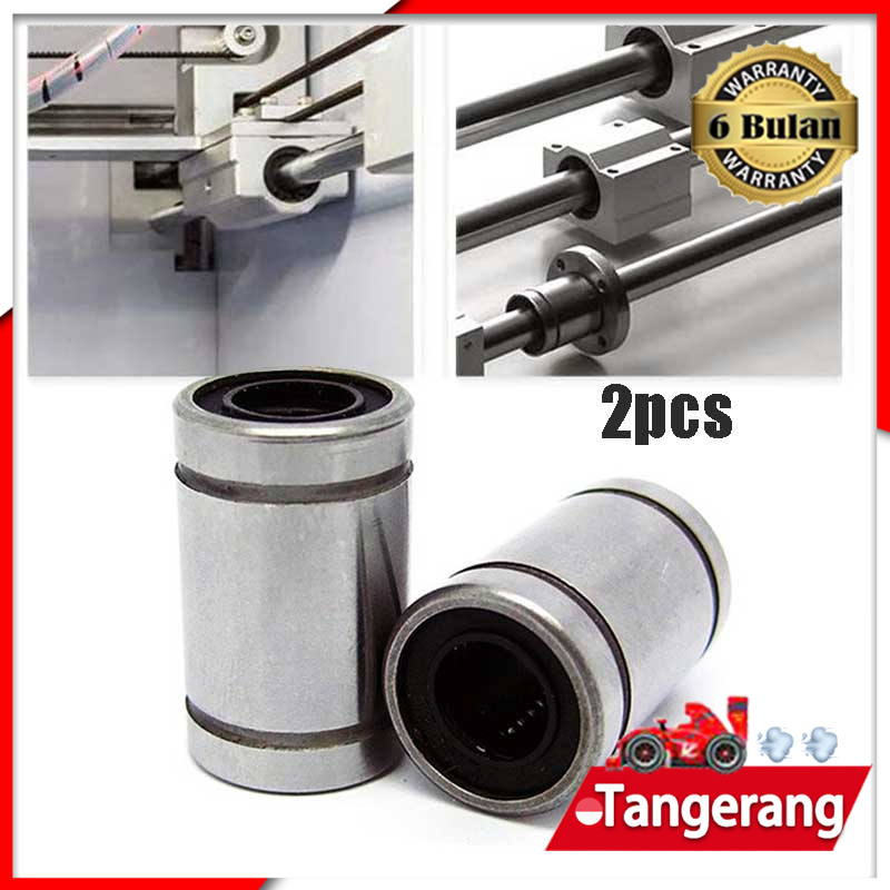 Jual 2pcs Linear Ball Bearing LM8UU Japan Linear Bearing Bush Diameter ...