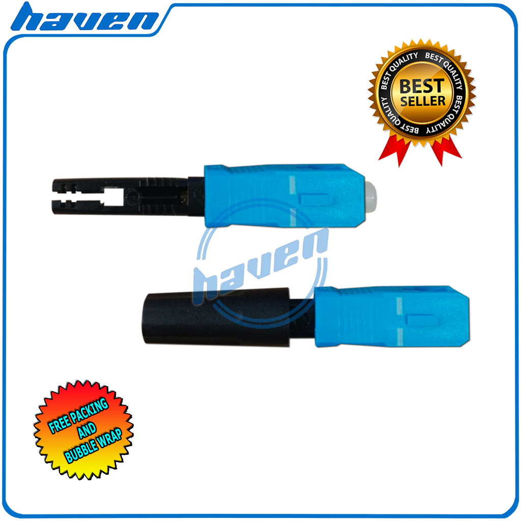 Jual 1Box/100Pcs Fast Connector SC UPC Non Buaya / Fiber Optik FTTH ...
