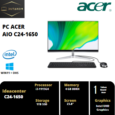 Jual PC ACER AIO C24-1650 | Shopee Indonesia