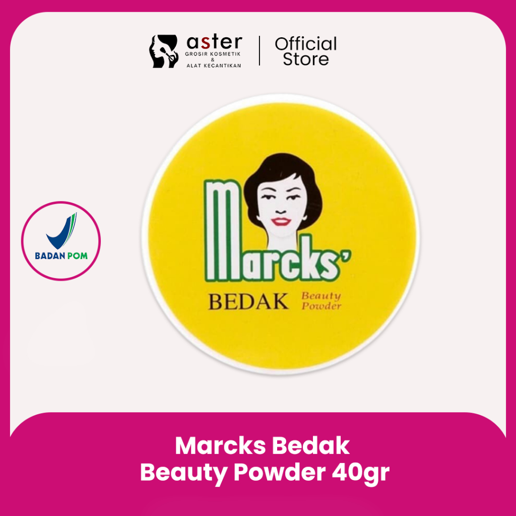 Jual Aster Kosmetik - Marcks Bedak Beauty Powder 40gr | Shopee Indonesia