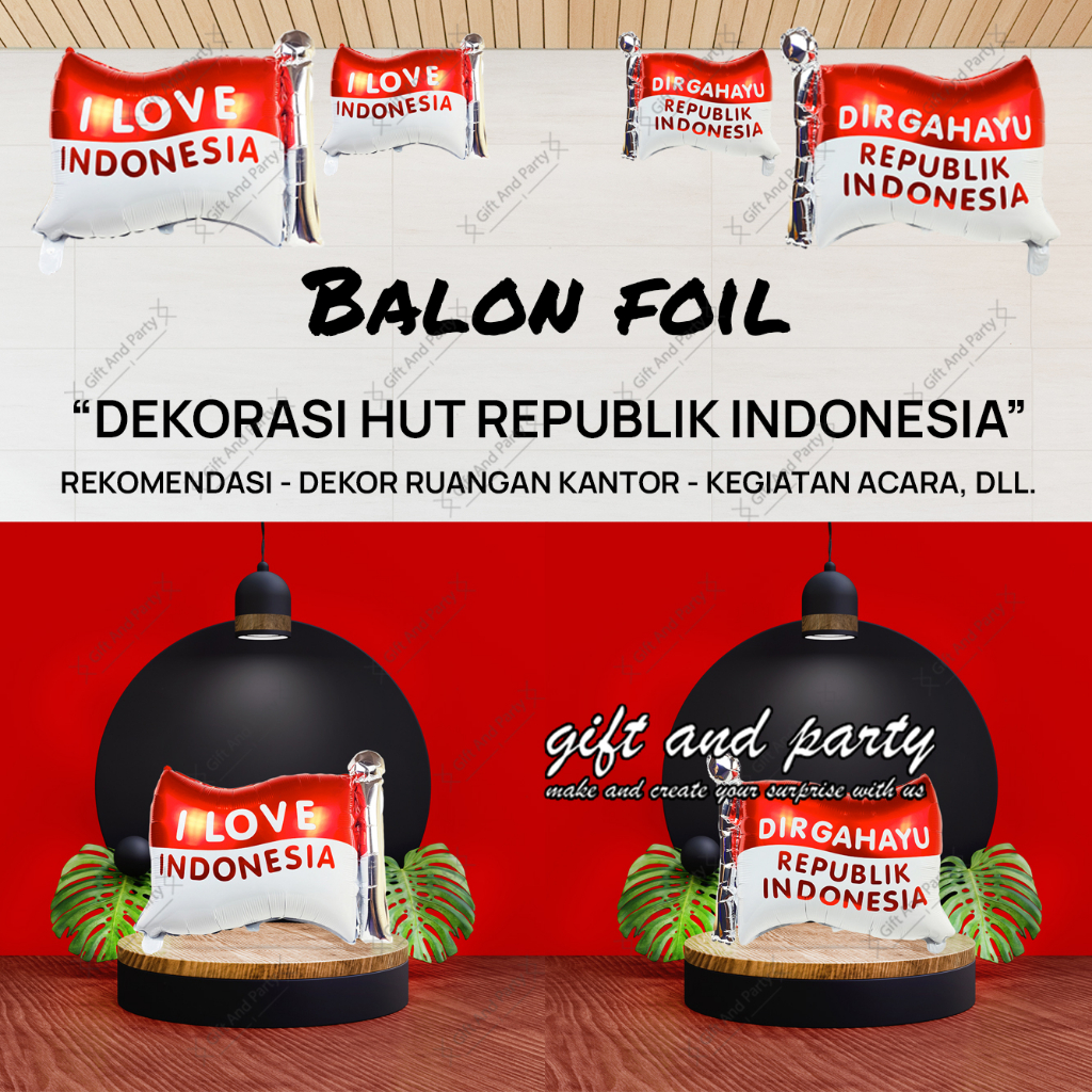 Jual Balon Foil Dirgahayu / Balon Foil Bendera / Balon HUT RI / Balon ... Jual Balon Foil Dirgahayu / Balon Foil Bendera / Balon HUT RI / Balon ...