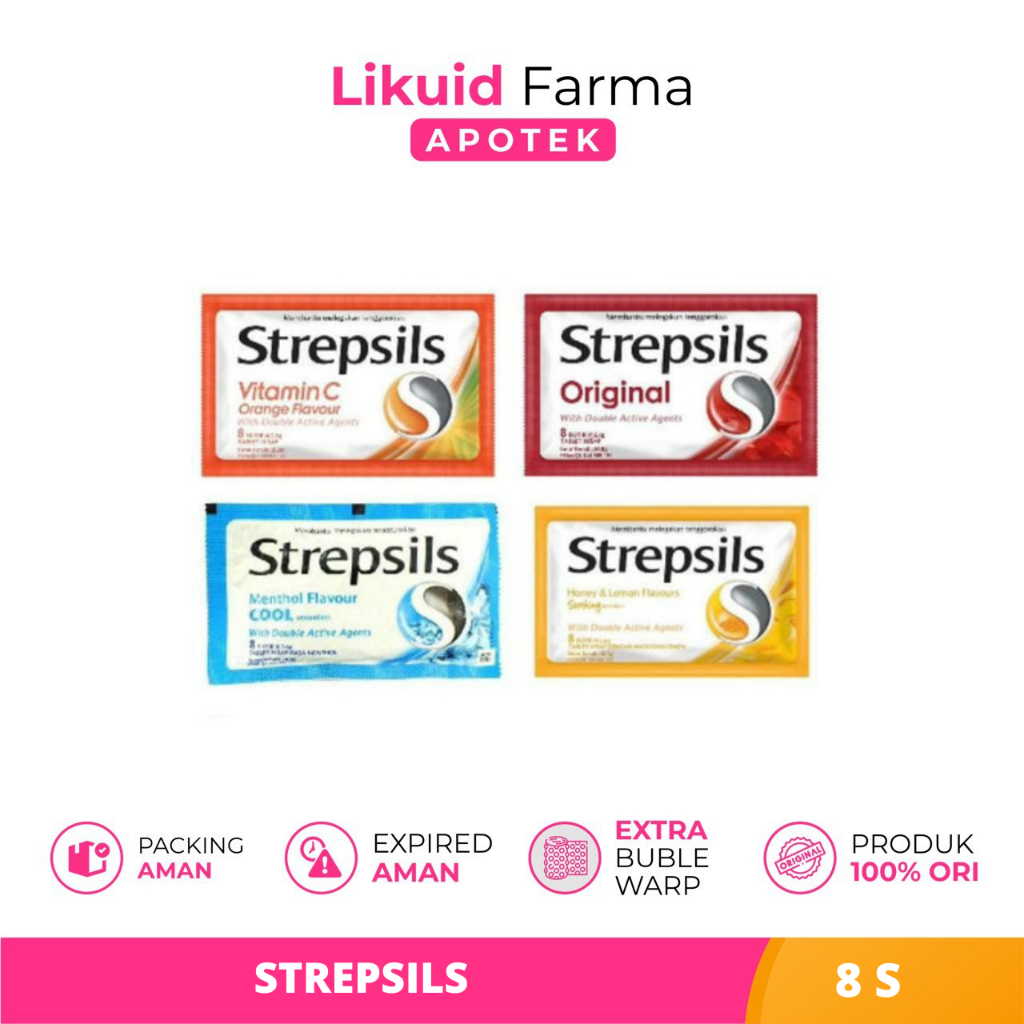 Jual Permen Pelega Tenggorokan Strepsils Sachet dan Box | Shopee Indonesia