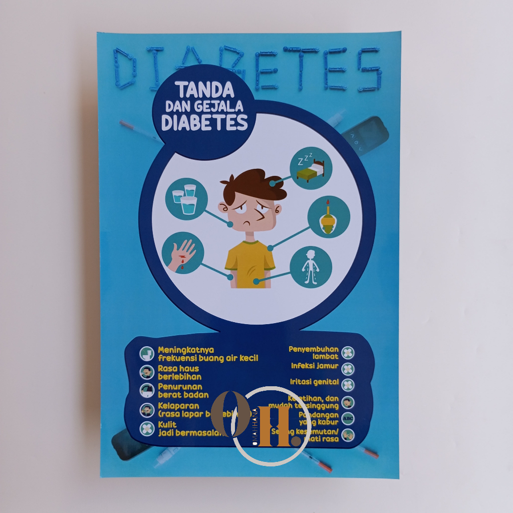 Jual Poster Tanda dan Gejala Diabetes - Poster Diabetes - PTM - Poster ...