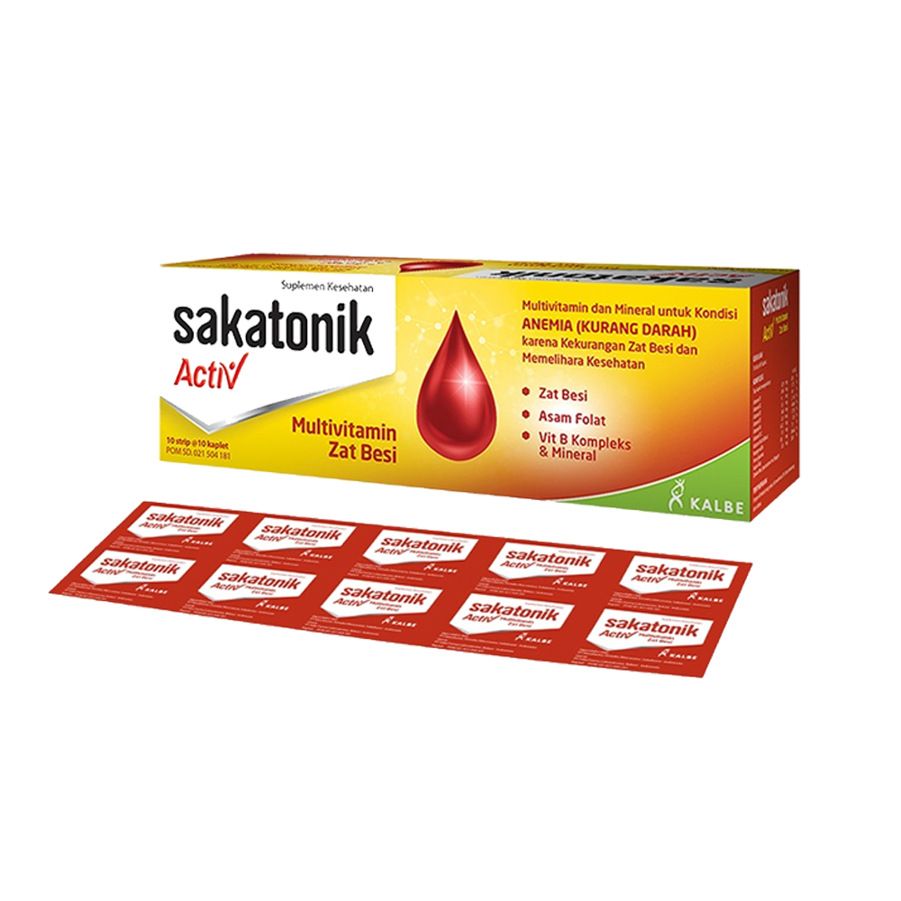 Jual Sakatonik Activ 60 Tablet Kalbe / Obat Anemia / Vitamin Penambah ...