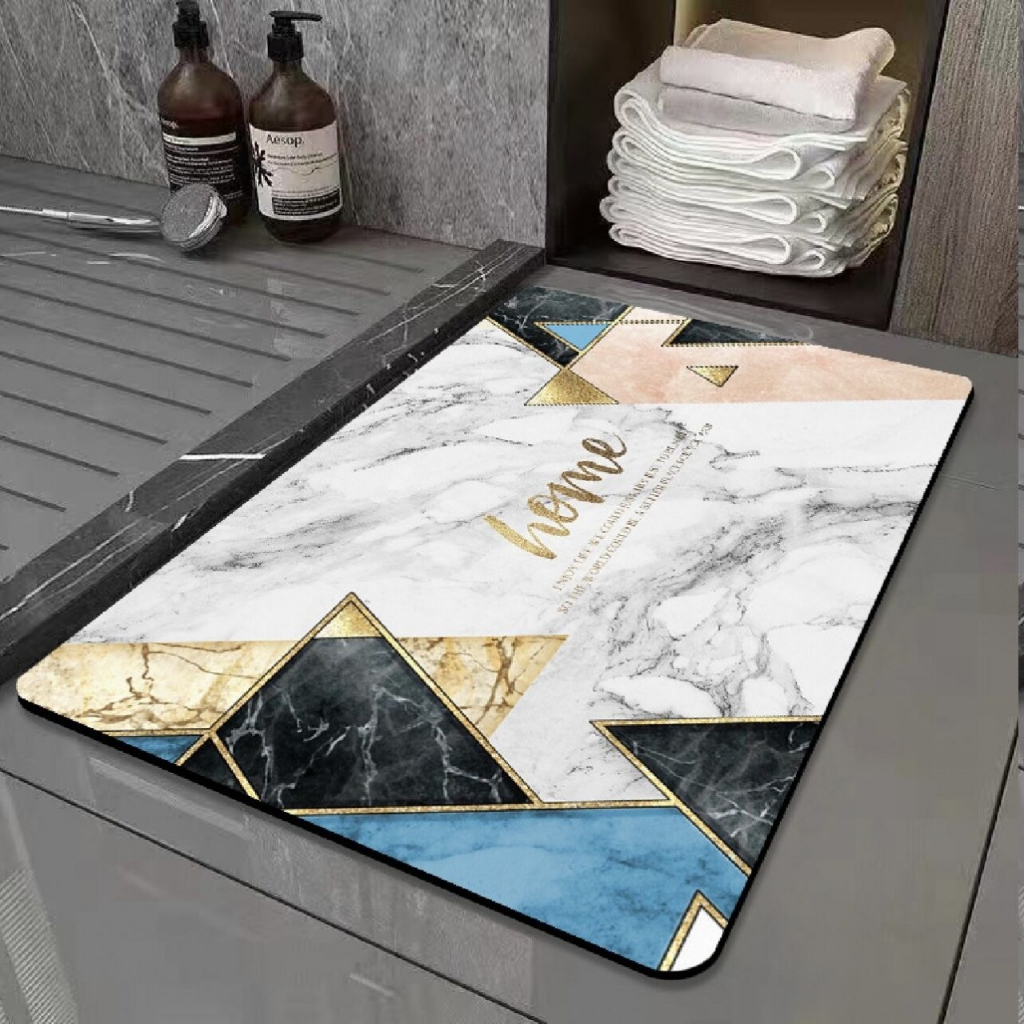 Jual Utama Jakarta - UJ019 Keset Diatomite Motif/Keset Kaki Anti Bau ...