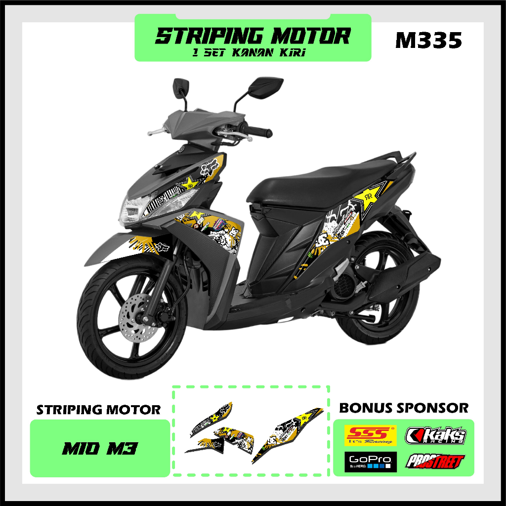 Jual Stiker Mio M3 Striping Sticker Variasi MIO M3 MIO 125 Z Desain ...