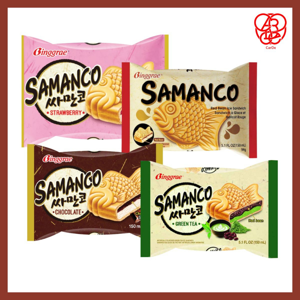 Jual Binggrae Samanco Ice Cream Sandwich Es Krim Berbentuk Ikan 150ml 1 ...
