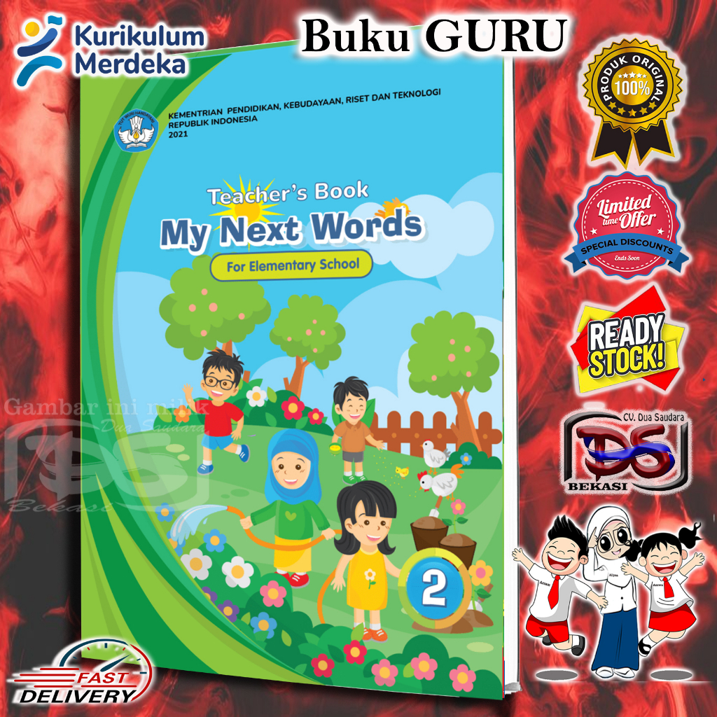Jual Buku Guru KuMer Bahasa Inggris Kelas 2 SD Student's Book My Next Words Grade 2 | Shopee ...