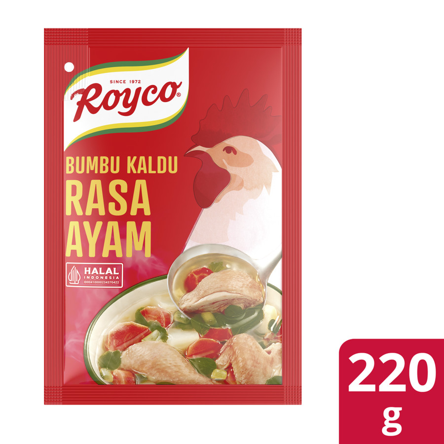 Jual ROYCO Kaldu Ayam 220 gr Rasa Ayam Bumbu Ayam Royco Micin Penyedap ...