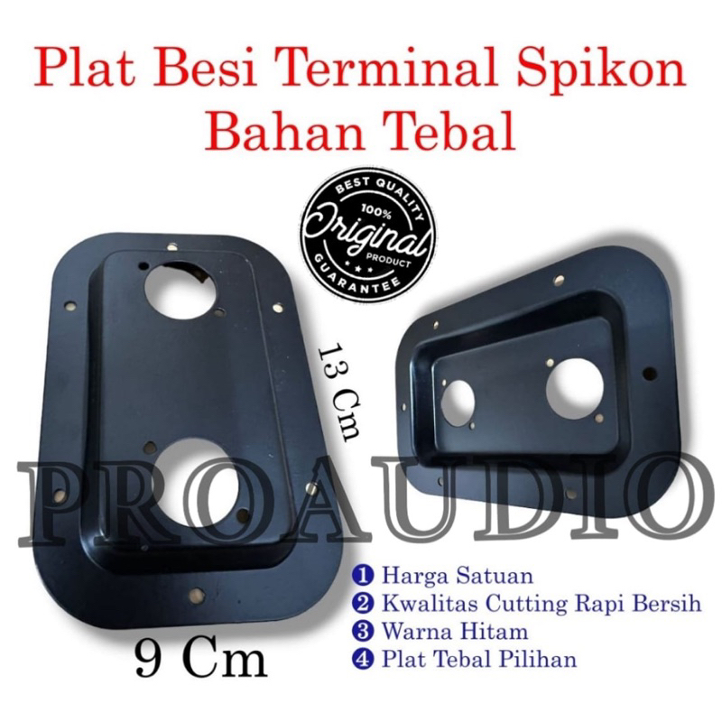 Jual PLAT TERMINAL SPEAKON 2 LOBANG BESI PELAT SPEAKON SPIKON SPEAKER ...