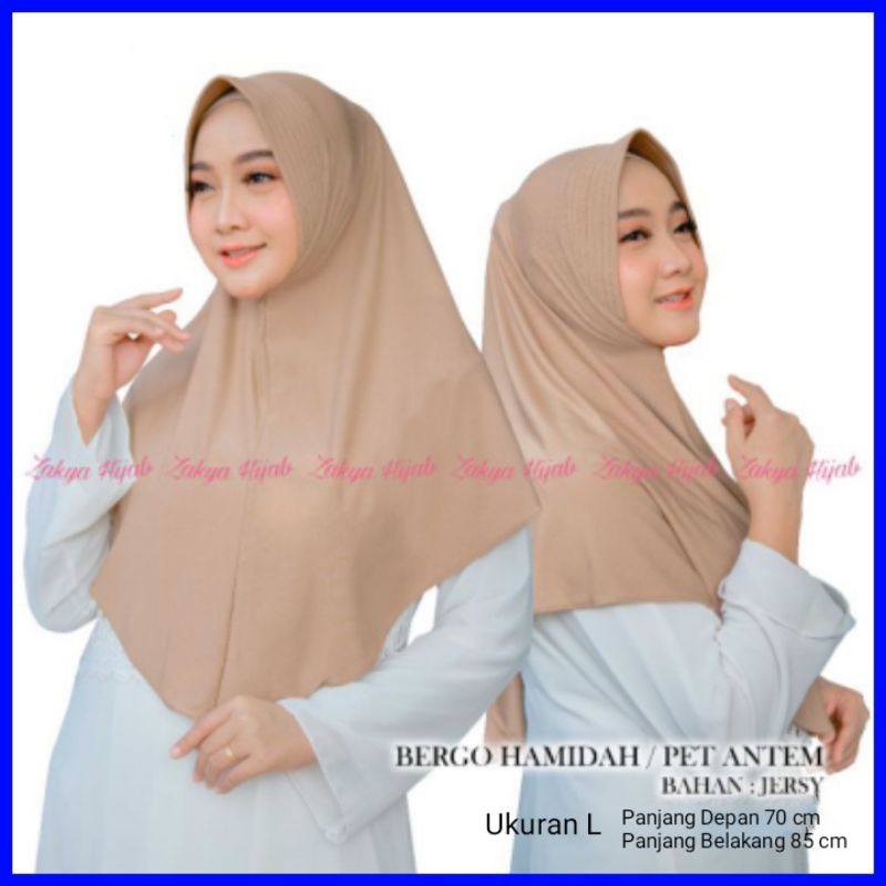 Jual (COD) HIJAB INSTAN BERGO HAMIDAH L TERBARU JILBAB JERSEY PREMIUM BERGO SPORT TERBARU Hijab ...